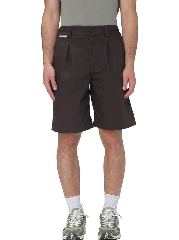 GR10K Cotton Blend Knee-length Chino Shorts - Brown