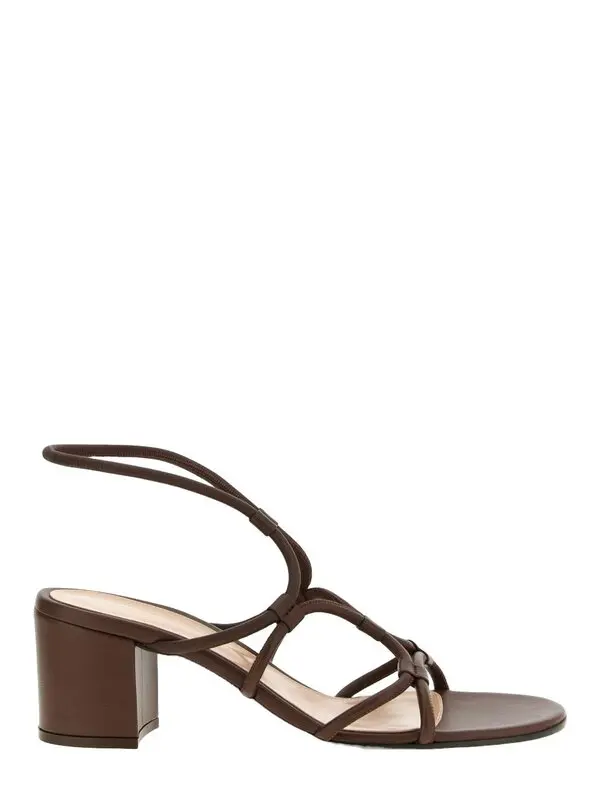 GIANVITO ROSSI Strappy Heeled Sandals - Brown