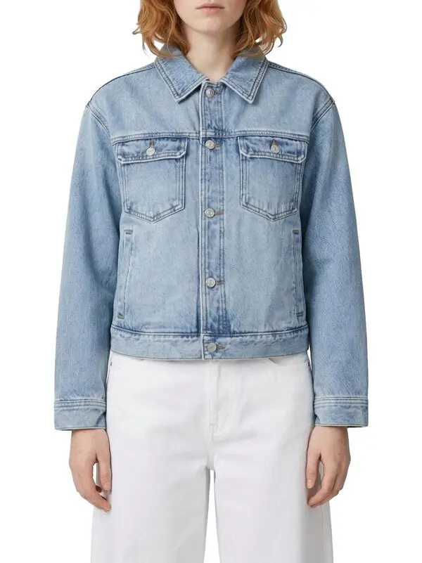 DUNST Short Denim Jacket - Blue
