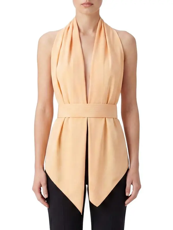 Alberta Ferretti Viscose Halter Neck Top - Pink
