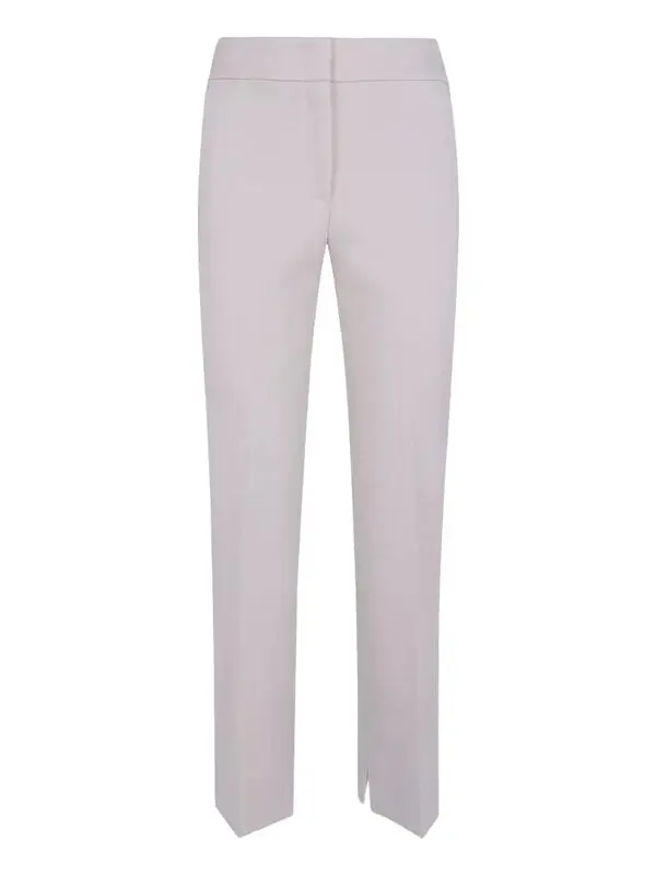 Peserico Pressed Crease Side Slit Trousers - Neutrals
