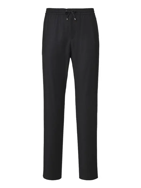 Agnona Virgin Wool Slim Pants - Black