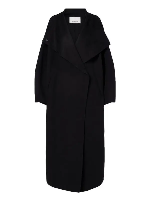 THE FRANKIE SHOP Leroy Wool-blend Coat - Black