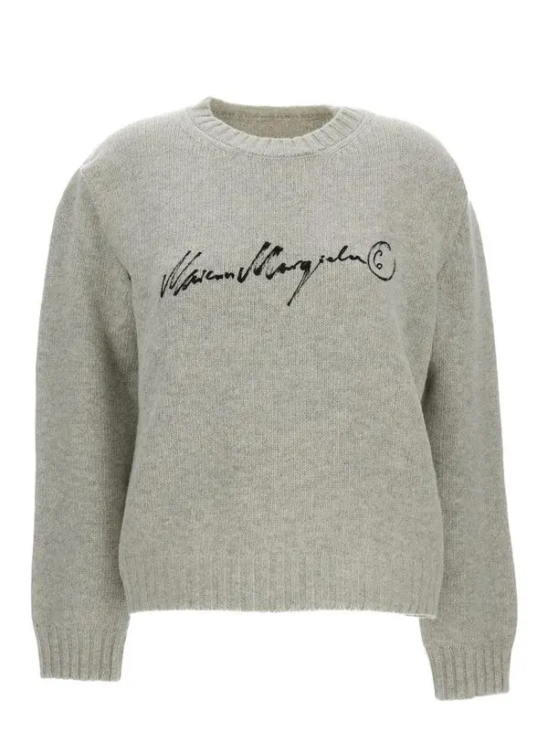MAISON MARGIELA Wool Crewneck Sweater - Grey