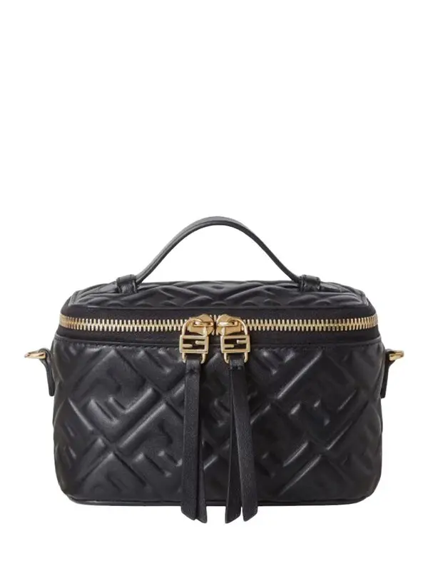 Fendi Quilted Vanity Case - Black