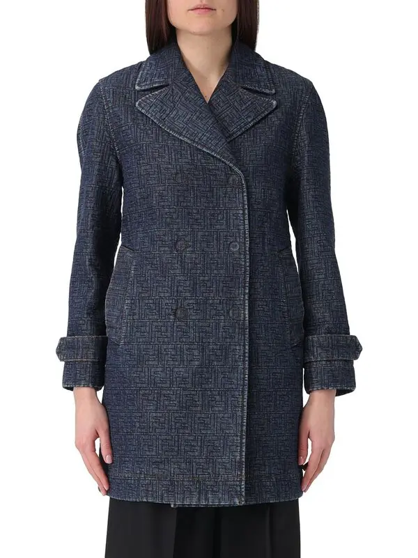 Fendi Double Breasted Jacket - Blue