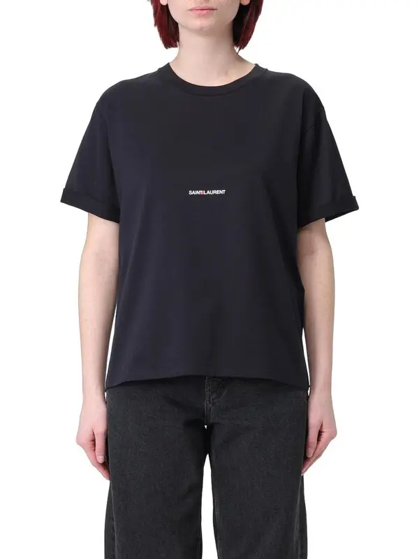 Saint Laurent Logo T-shirt - Black