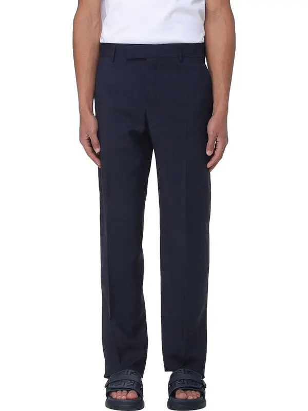 Fendi Classic Wool Trousers - Blue