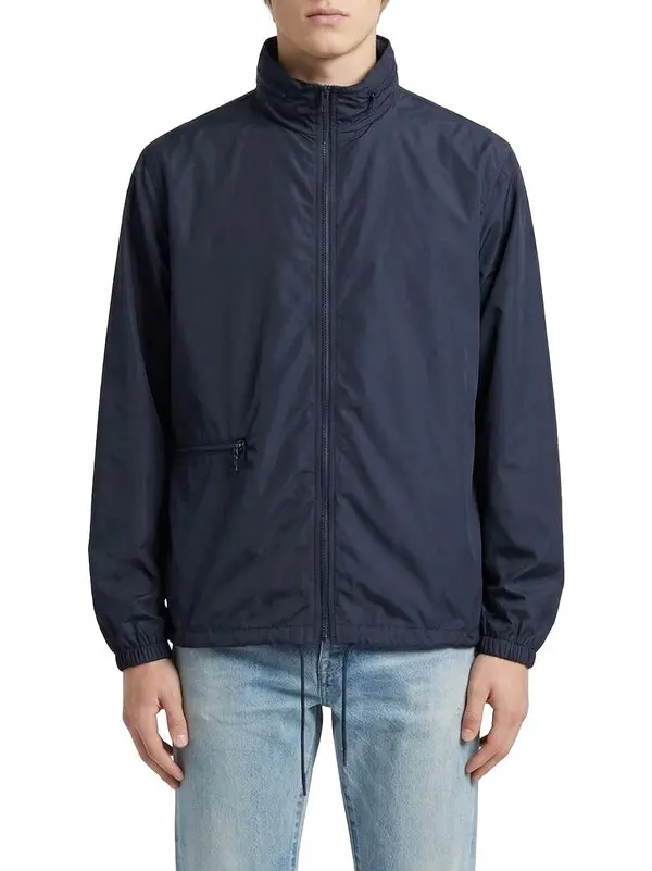 Saint Laurent Nylon Windbreaker Jacket - Blue