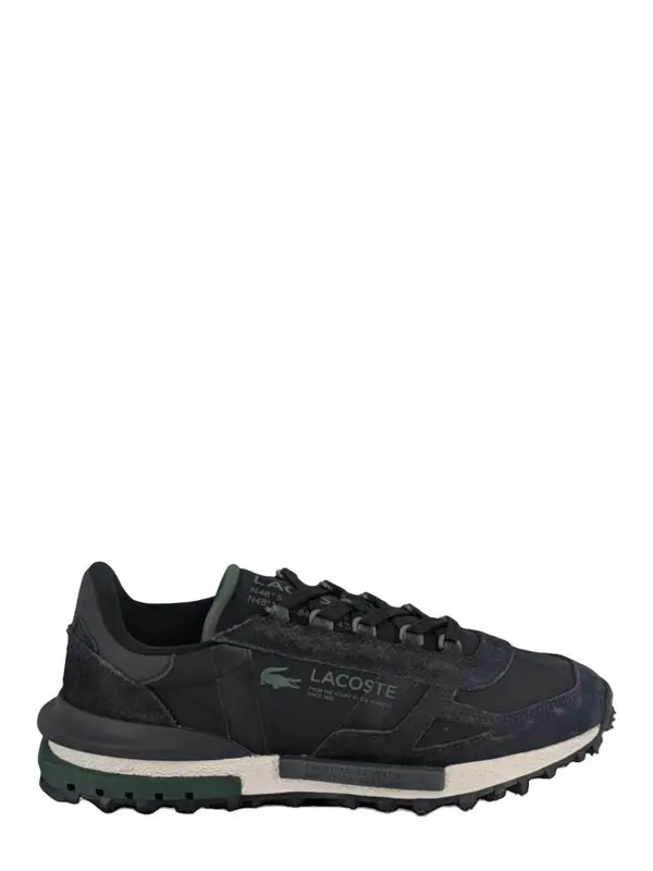 Lacoste Elite Active Suede And Nylon Sneakers - Black