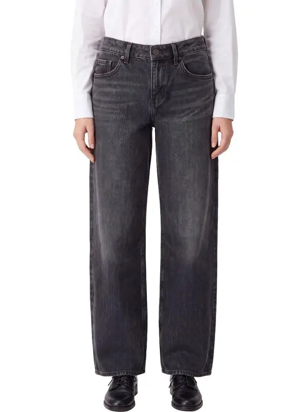 LEVI'S Flora Low-rise Straight-leg Jeans In Cotton Denim - Black