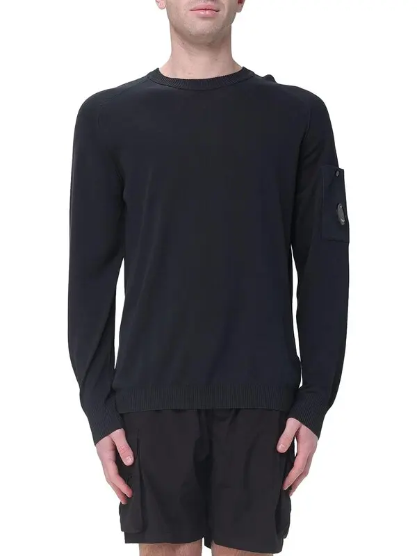 C.P. COMPANY Crew Neck Jumper - Black