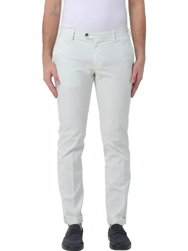 MASON'S Cotton Stretch Chino Trousers - Sky