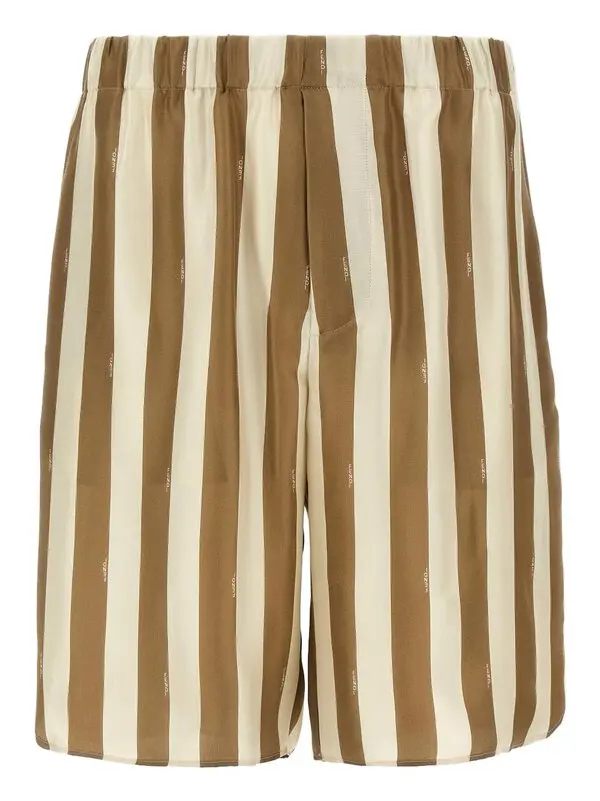 Fendi Striped Drawstring Shorts - Multicolor