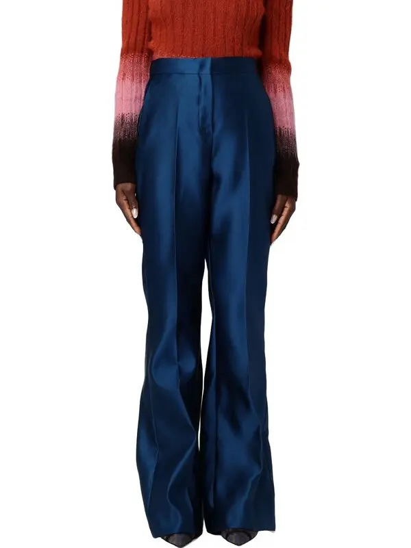 Fendi Tailored Wide Leg Trousers - Blue
