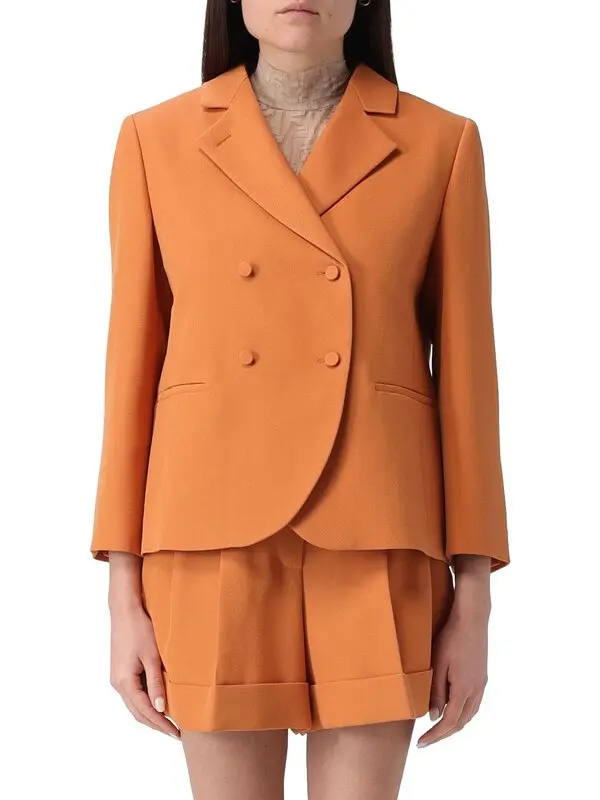 Fendi Tailored Double-breasted Jacket - Orange