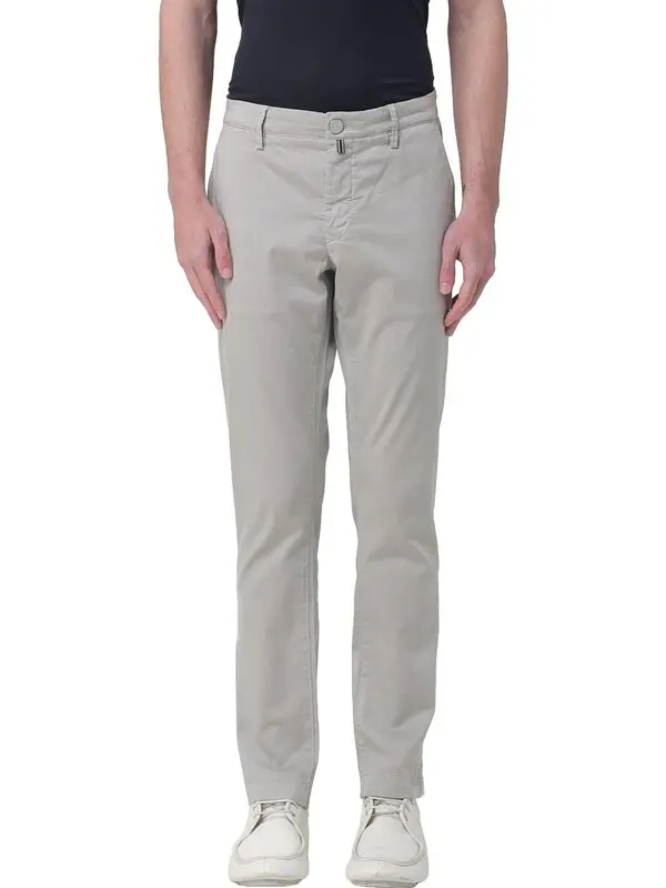 Jacob Cohen Slim Fit Stretch Cotton Trousers - Mastic