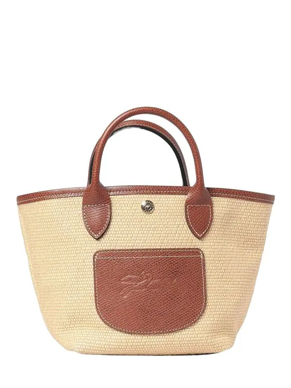 Longchamp Woven Top Handle Bag - Natural
