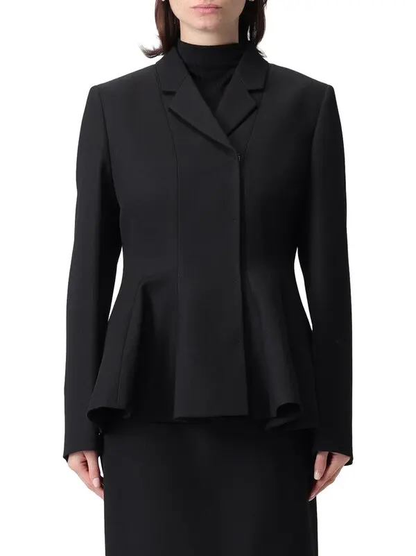 Fendi Peplum Jacket - Black