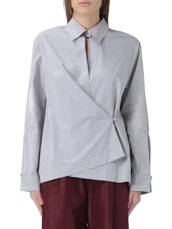 Fendi Striped Wrap Shirt - Multicolor