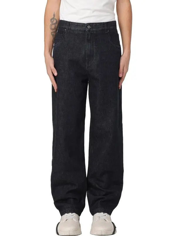 Fendi Logo Detail Jeans - Black