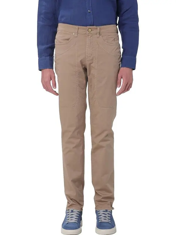 JECKERSON Slim Fit Stretch Cotton Pants - Sand