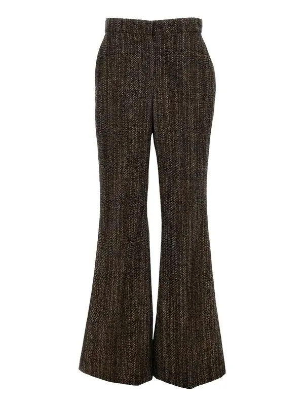 Fendi Tailored Flared Trousers - Red