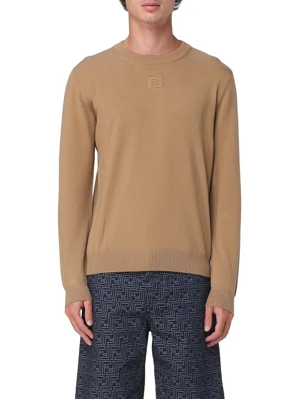 Fendi Crew Neck Jumper - Brown