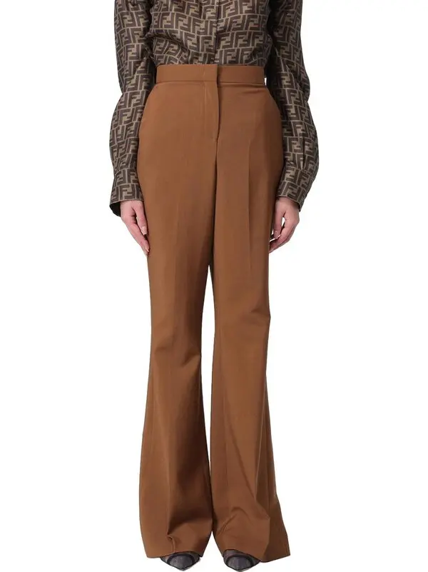 Fendi Tailored Wide Leg Trousers - Brown