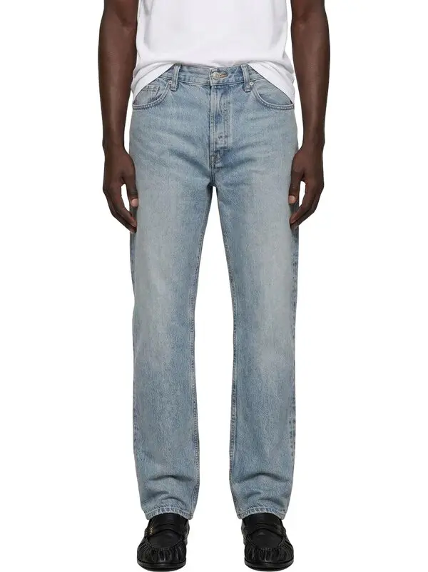 Saint Laurent Slim Fit Cotton Denim Jeans - Blue