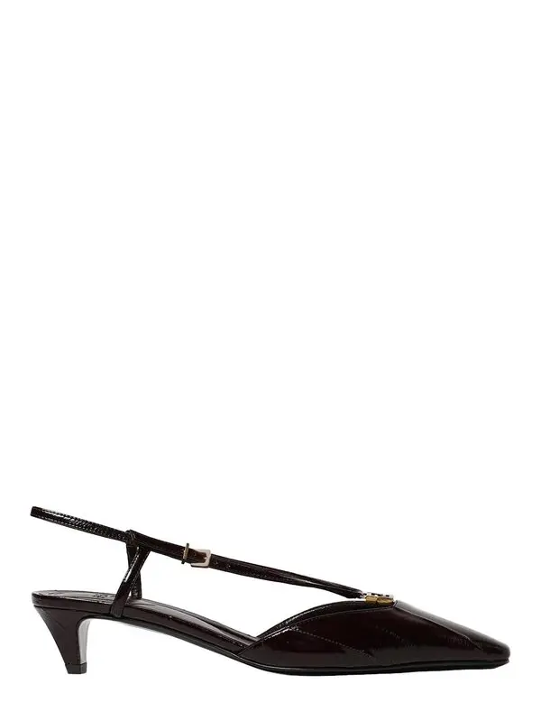 Fendi Slingback Court Shoes - Brown