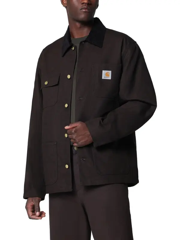 Carhartt Work In Progress Michigan Coat In Tobacco/black - Brown