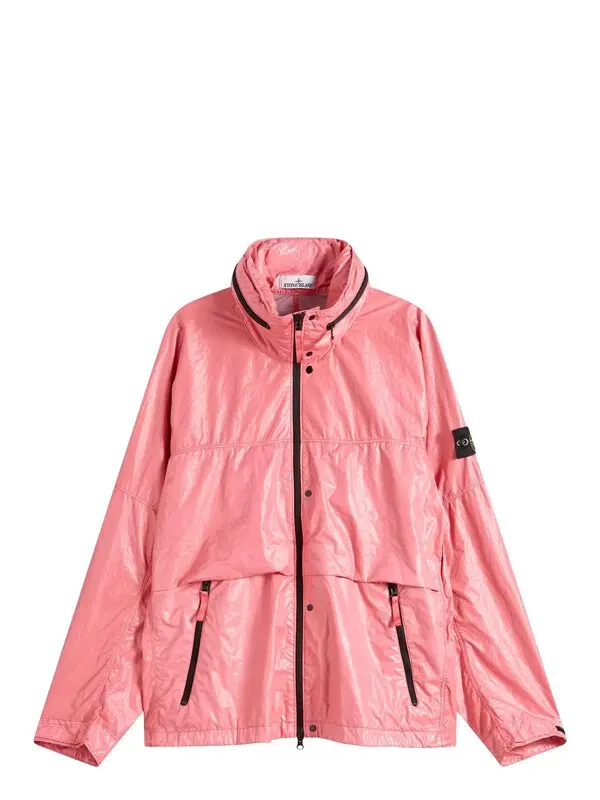 Stone Island Light Nylon 3l-tc Hooded Jacket - Geranium