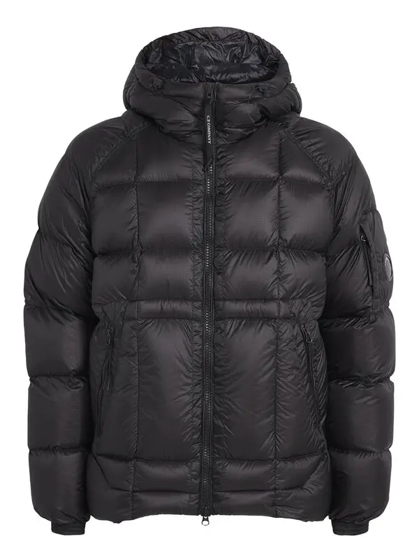 C.P. COMPANY Hooded Puffer Jacket - Black