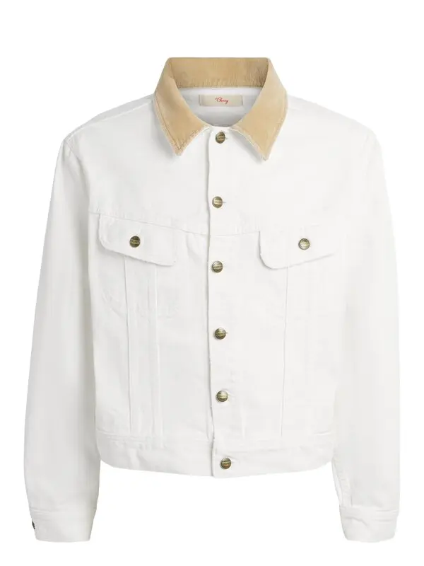CHERRY LOS ANGELES Denim Trucker Jacket - White