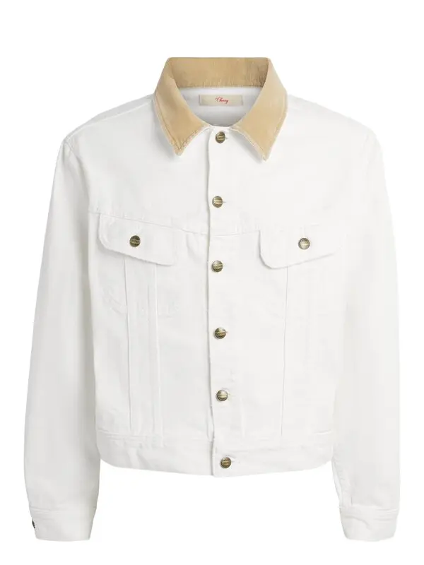 CHERRY LOS ANGELES Denim Trucker Jacket - White
