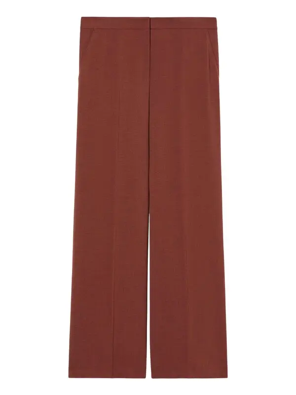 Marina Rinaldi Pleated Tailored Trousers - Red