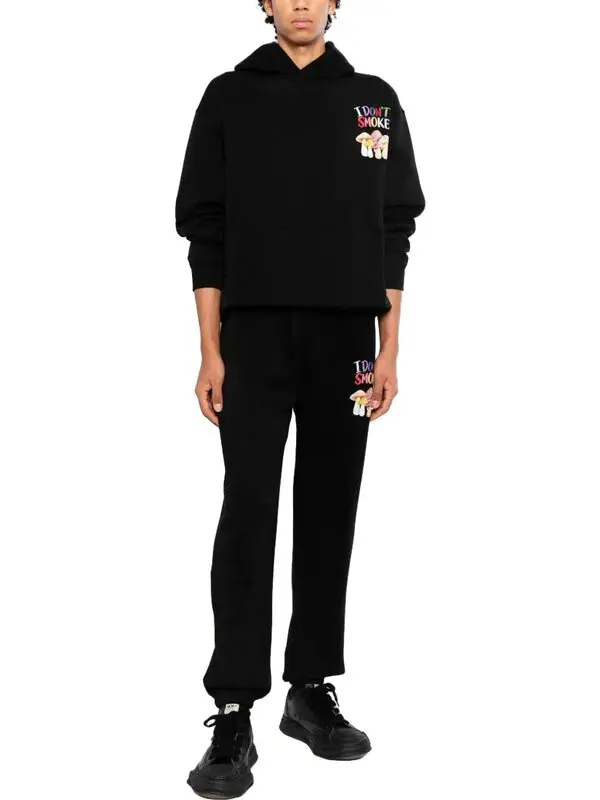 MELT Graphic-print Track Pants - Black