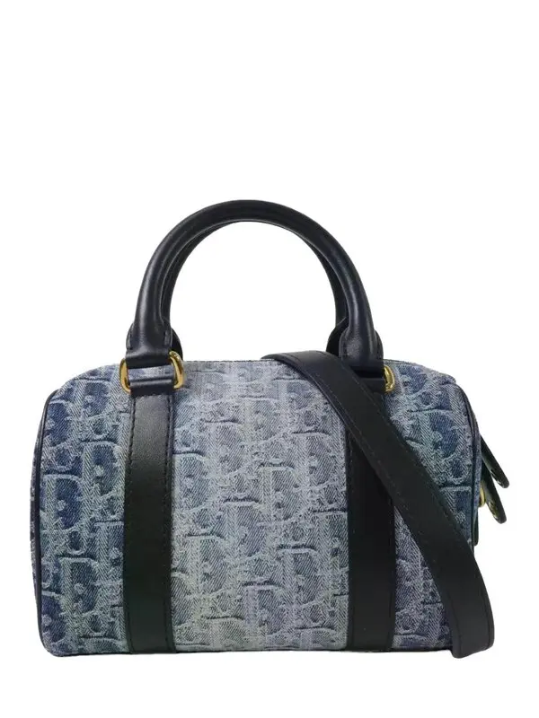 Dior Oblique Denim Tote Bag - Blue