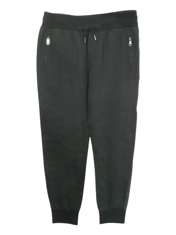 Dolce & Gabbana 2010s Paisley-pattern Track Pants - Black