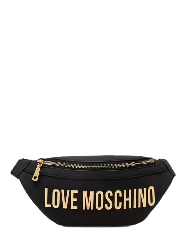 Moschino Logo-lettering Belt Bag - Black