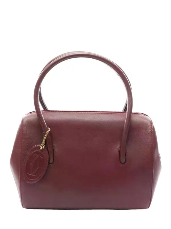 Cartier Mast Line Leather Handbag - Red