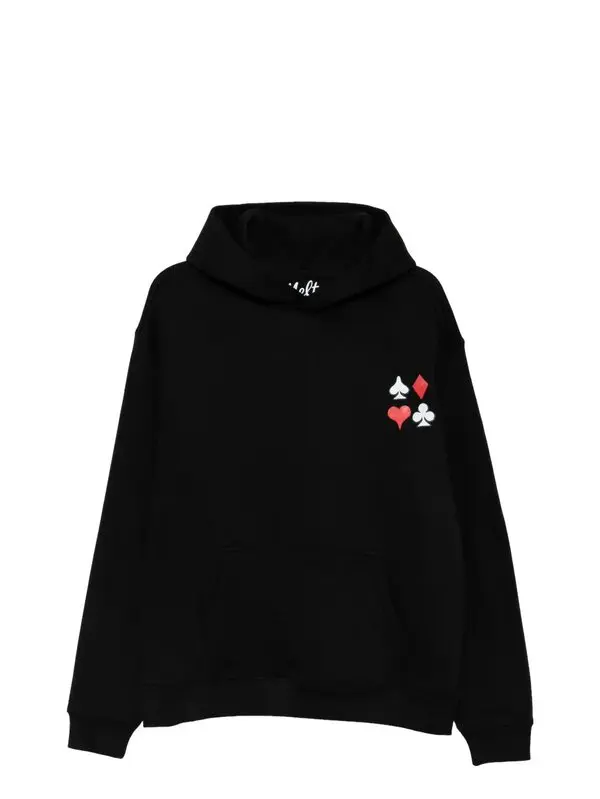MELT Graphic-print Hoodie - Black
