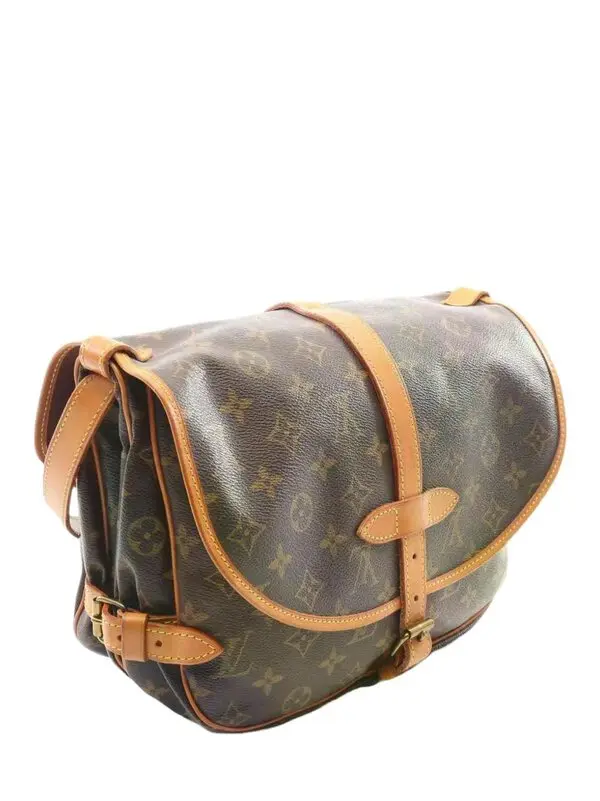 LOUIS VUITTON 1992 Saumur 30 Monogram Shoulder Bag - Brown