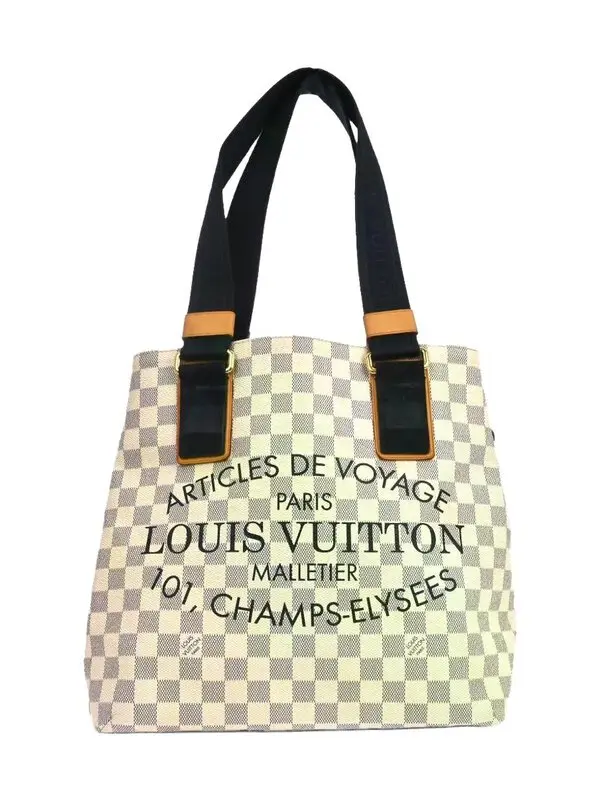 LOUIS VUITTON Damier Azur Cabas Tote Bag - Neutrals