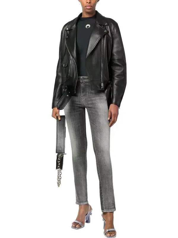 DIESEL® Skinny Jeans With Logo Patch - Grey