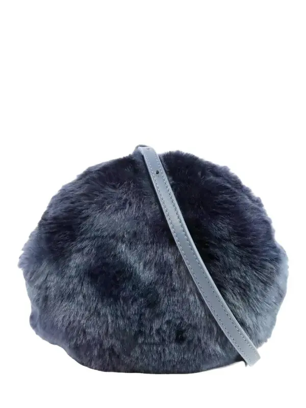 Furla Faux-fur Shoulder Bag - Blue