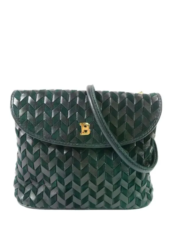 Bally Woven Crossbody Bag - Green
