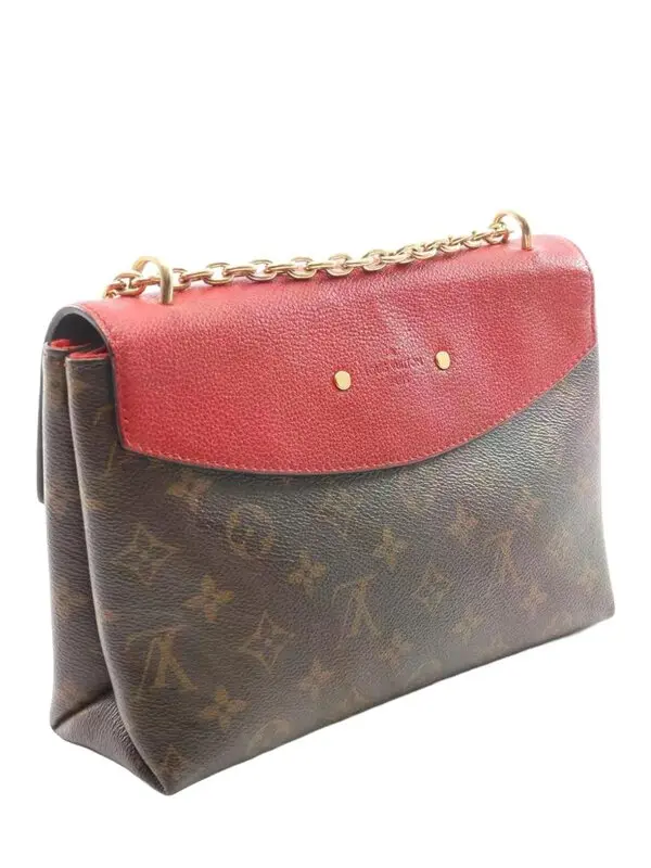 LOUIS VUITTON 2019 Saint Plasido Monogram Shoulder Bag - Brown