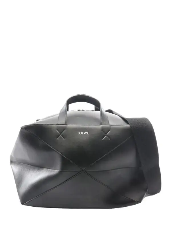 Loewe 2000s Puzzle Fold Tote Bag - Black